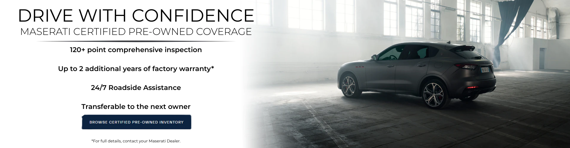 Certified Pre-Owned Program - Maserati of London